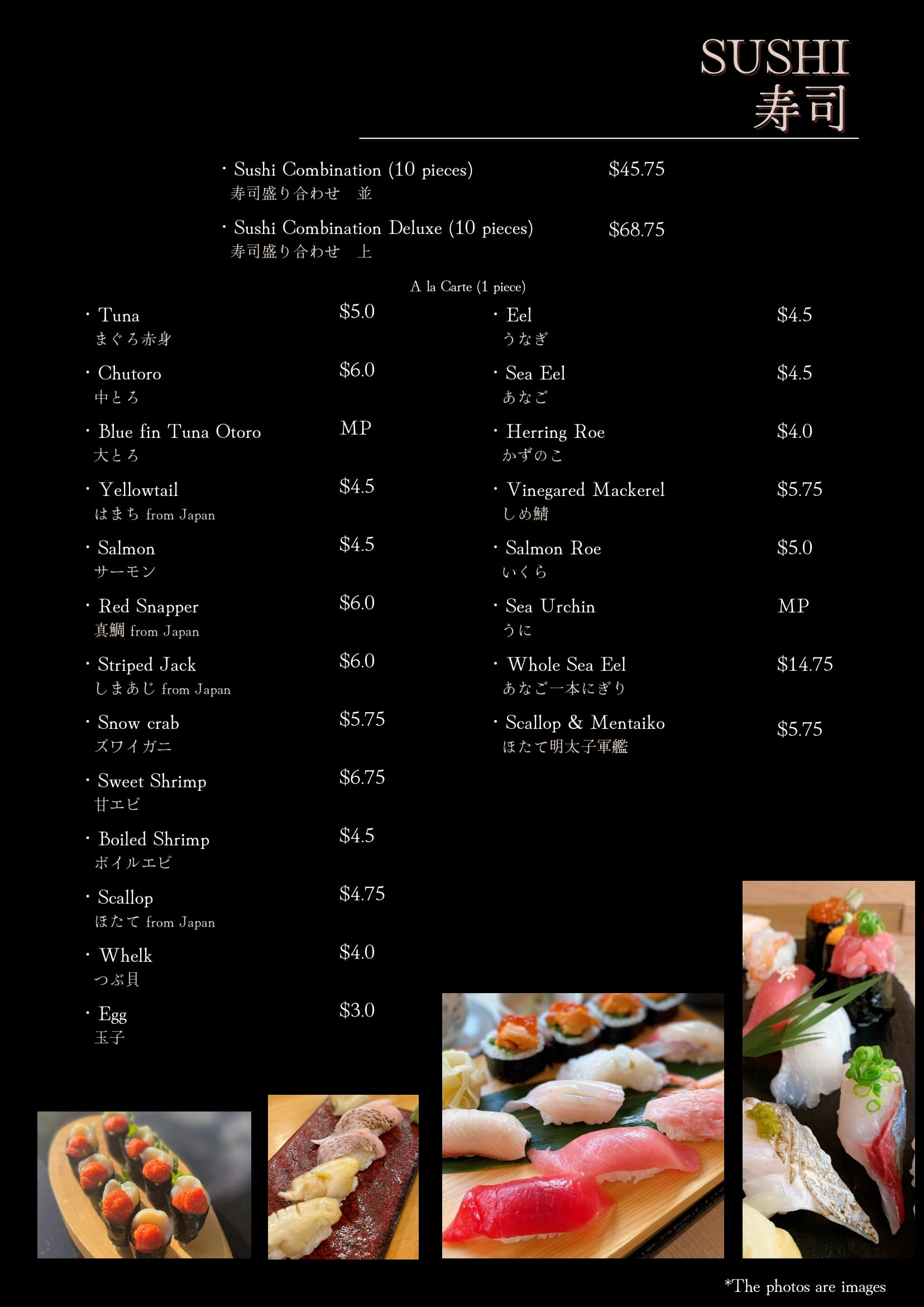 Dinner Menu - Rinka Japanese Restaurant
