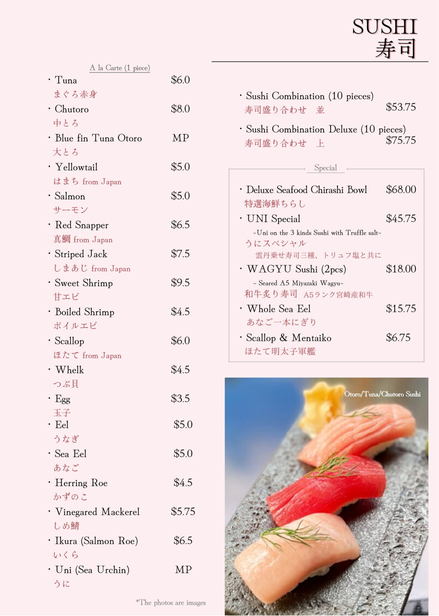 Dinner Menu - Rinka Japanese Restaurant